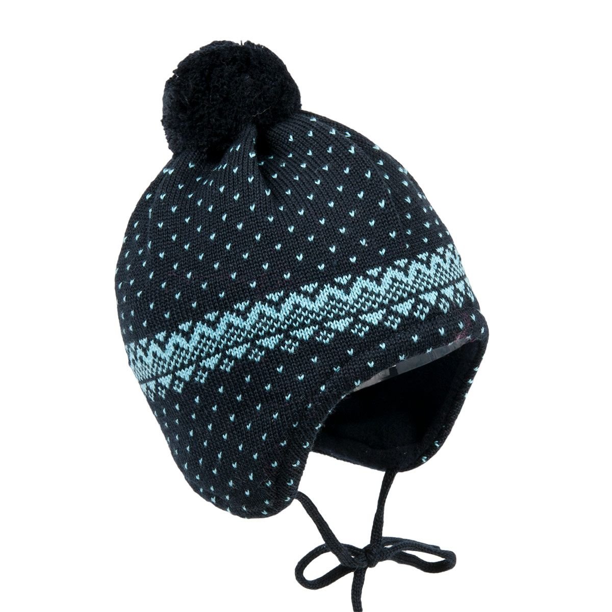 MAXIMO | cuffia pompon baby con lacci --> cappelleria Hutstuebele ... MAXIMO | cuffia pompon baby con lacci --> cappelleria Hutstuebele ...