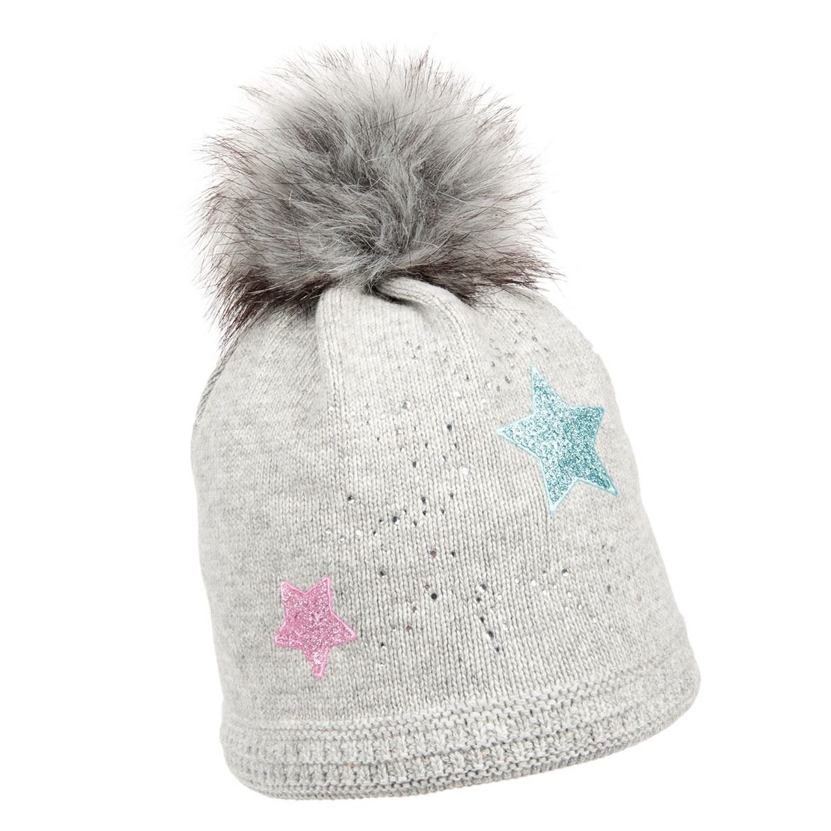MAXIMO | cuffia pompon kids con motivo strass --> cappelleria ...