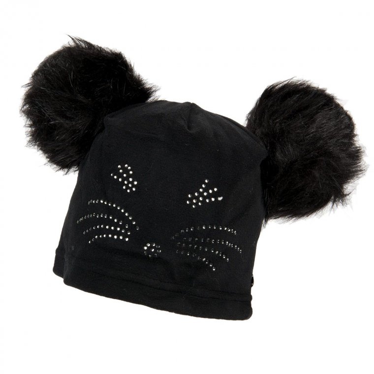 cuffia gatto con doppio pompon --> cappelleria Hutstuebele - cappelli e ...
