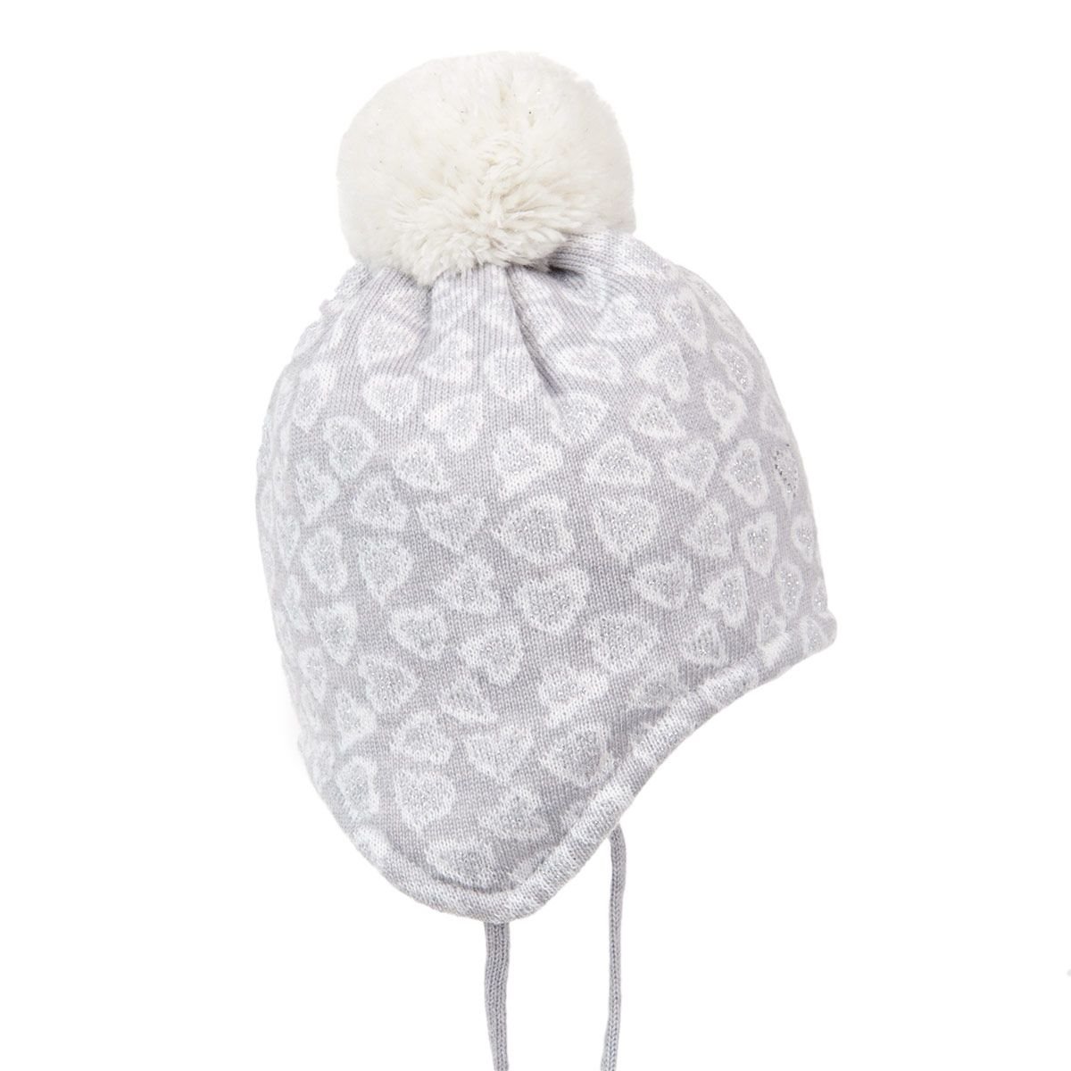 MAXIMO | cuffia baby pompon con orecchie e lacci --> cappelleria ...