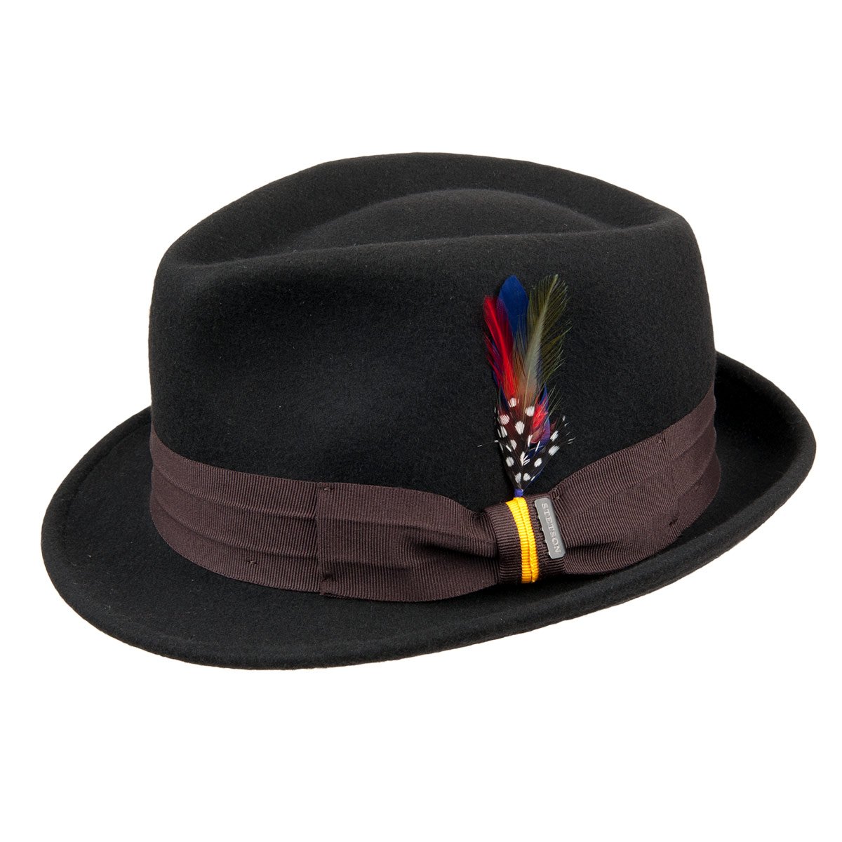 STETSON | cappello trilby urban look feltro lana con piuma ...