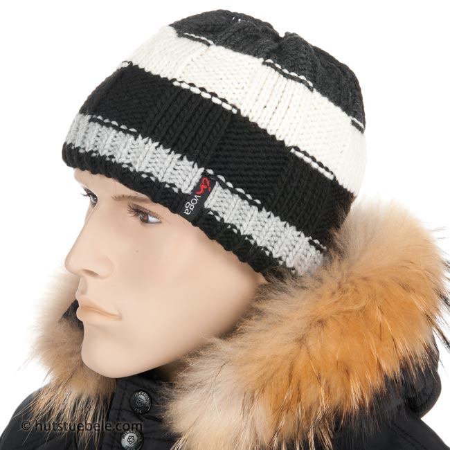 Copricapo con fodera in fleece e pluricromatico